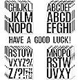 Amazon.com: 16 Sheets Black Letter Stickers Large 3+4 Inch, Big Vinyl ...