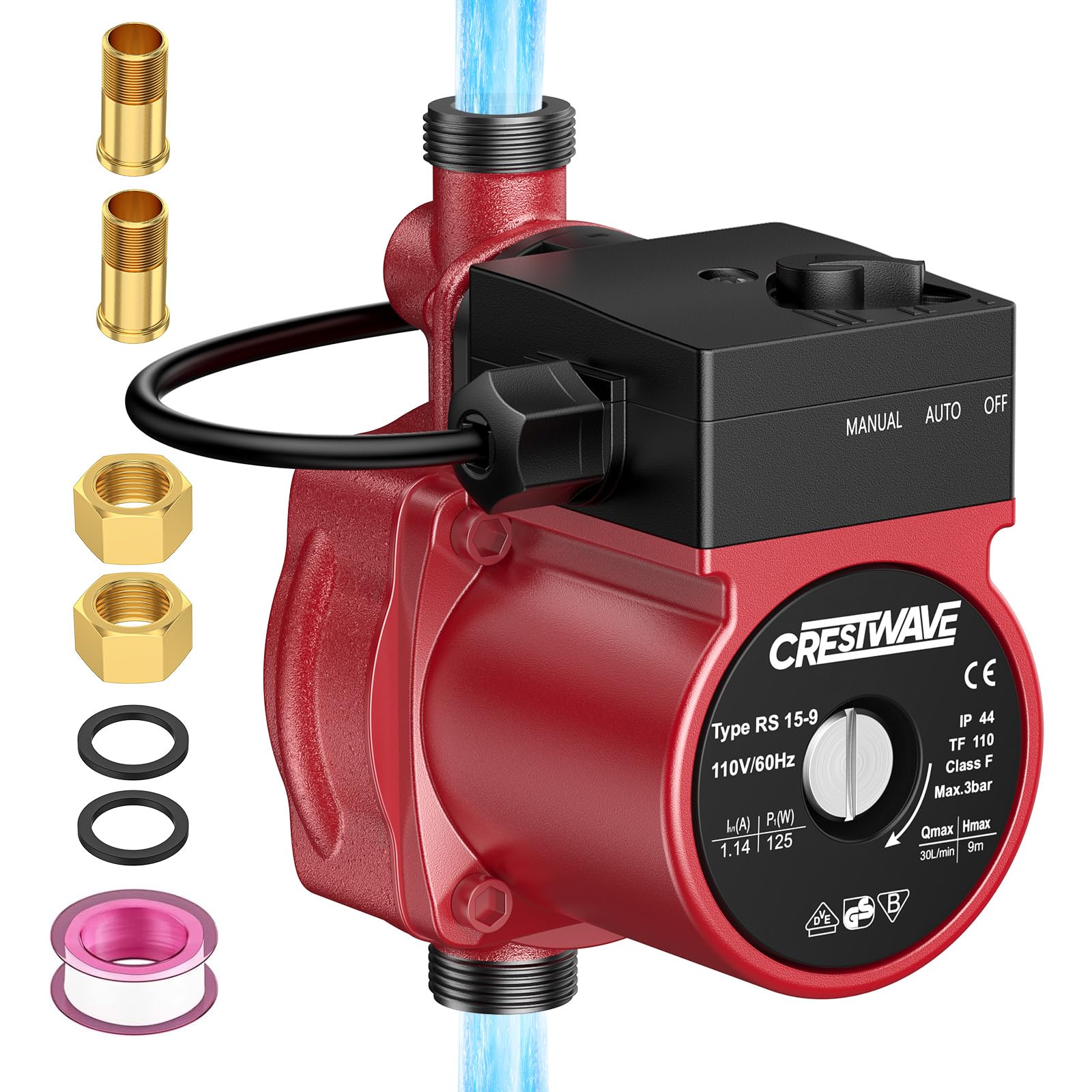 Mua CrestWave Hot Water Recirculating Pump, 125W 115V Automatic ...