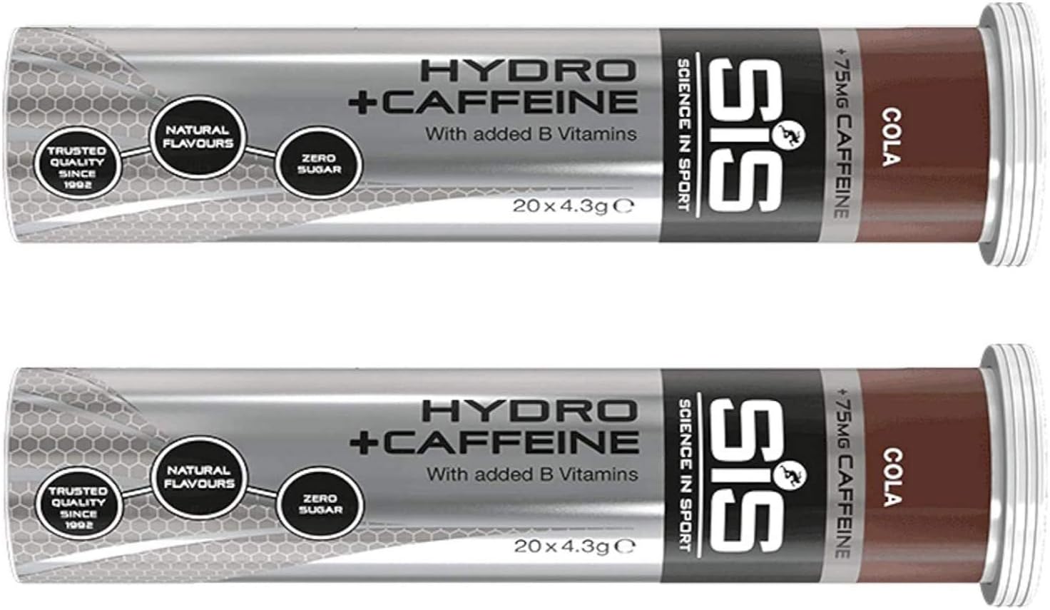 SIS Hydro Hydration Tablets (2 x Tubes) (Cola (+ 75mg Caffeine)) - BigaMart