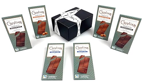 GuyLian Individually Wrapped Belgian Chocolate Tablets 3-Flavor Variety ...