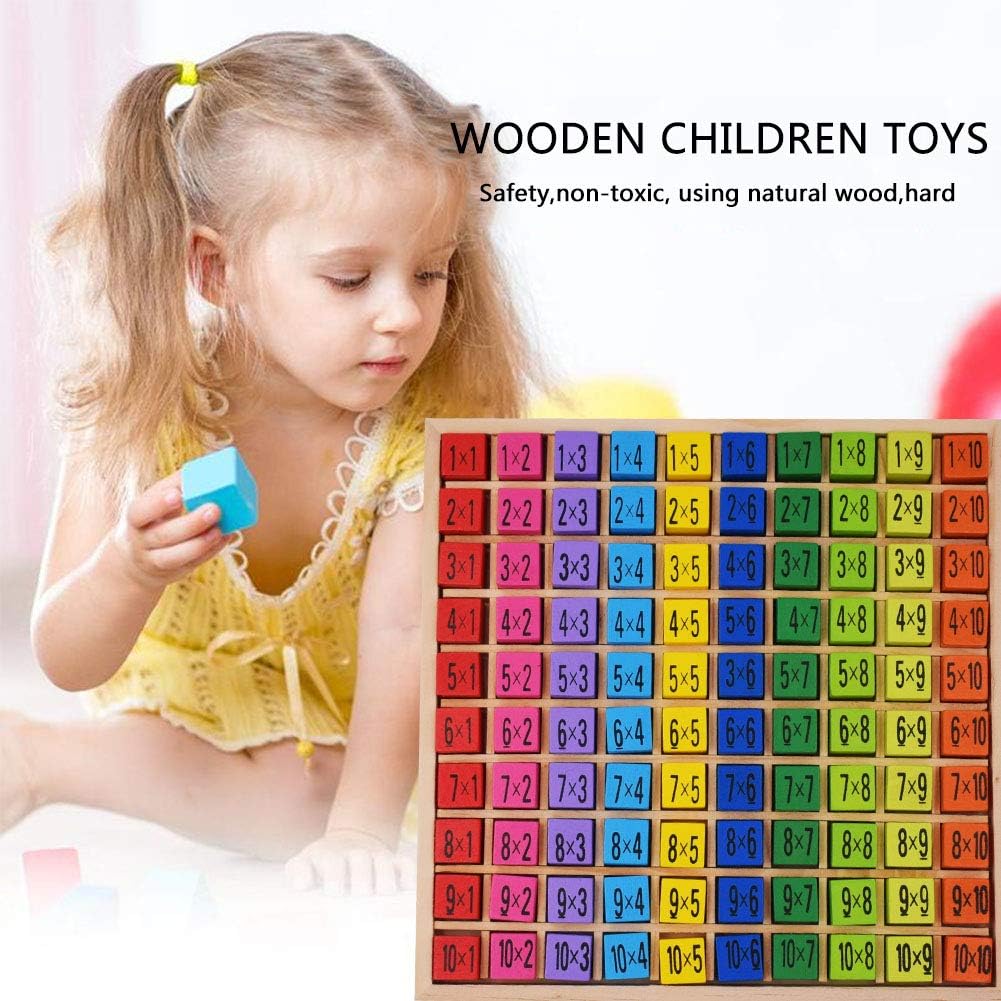 BESLIME Wooden times table tray – Multiplication Table Math Toy,Times ...
