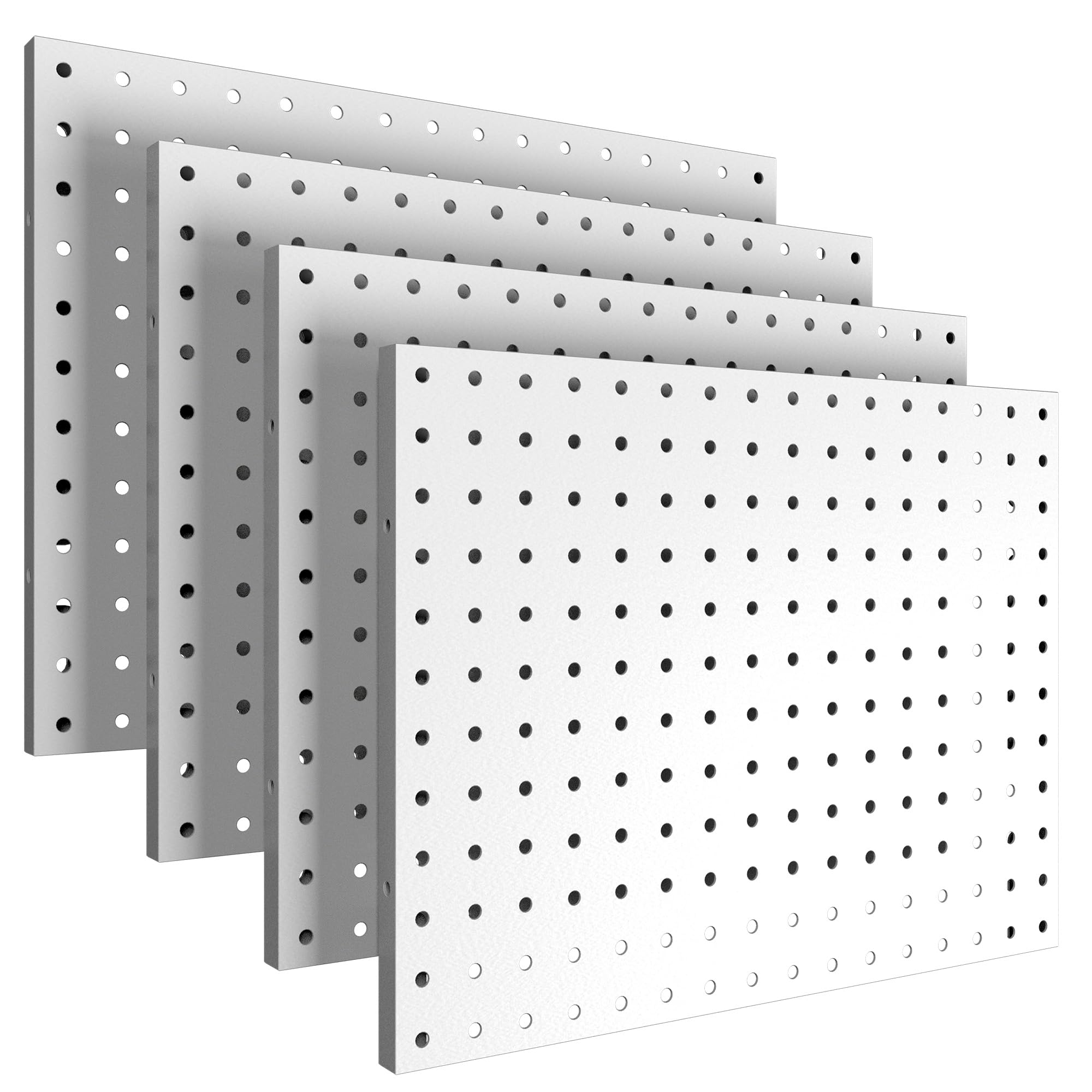Spampur Peg Board, 4/6/8 Pack Metal Pegboard Panels White & Black ...