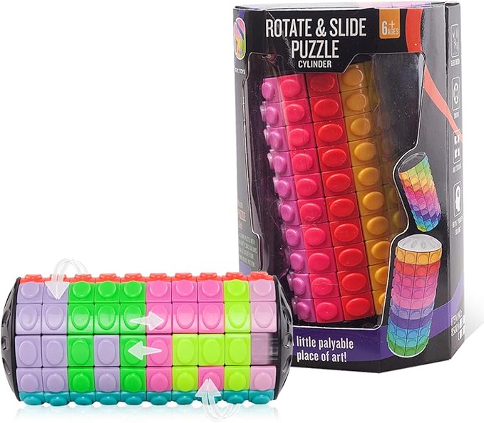 Amazon.com: R.Y.TOYS Rubix Cube,Fidget Cube Toy,Magic Cube Puzzle,Brain ...