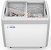 KoolMore - MCF-9C Commercial Ice Cream Freezer Display Case, Glass Top ...