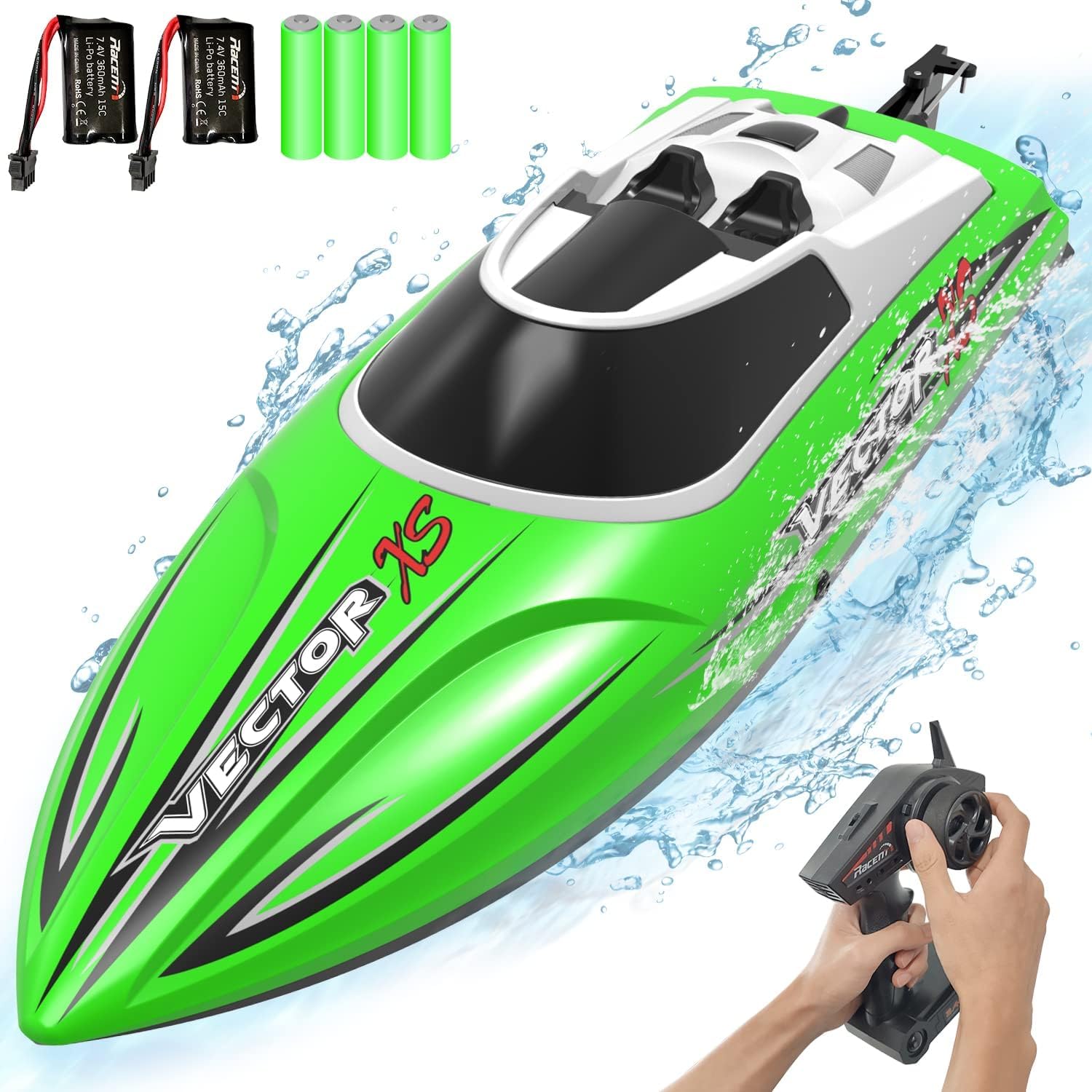 VOLANTEXRC RC Boat 20MPH Fast RC Boat for Adults 2.4Ghz Remote Control ...
