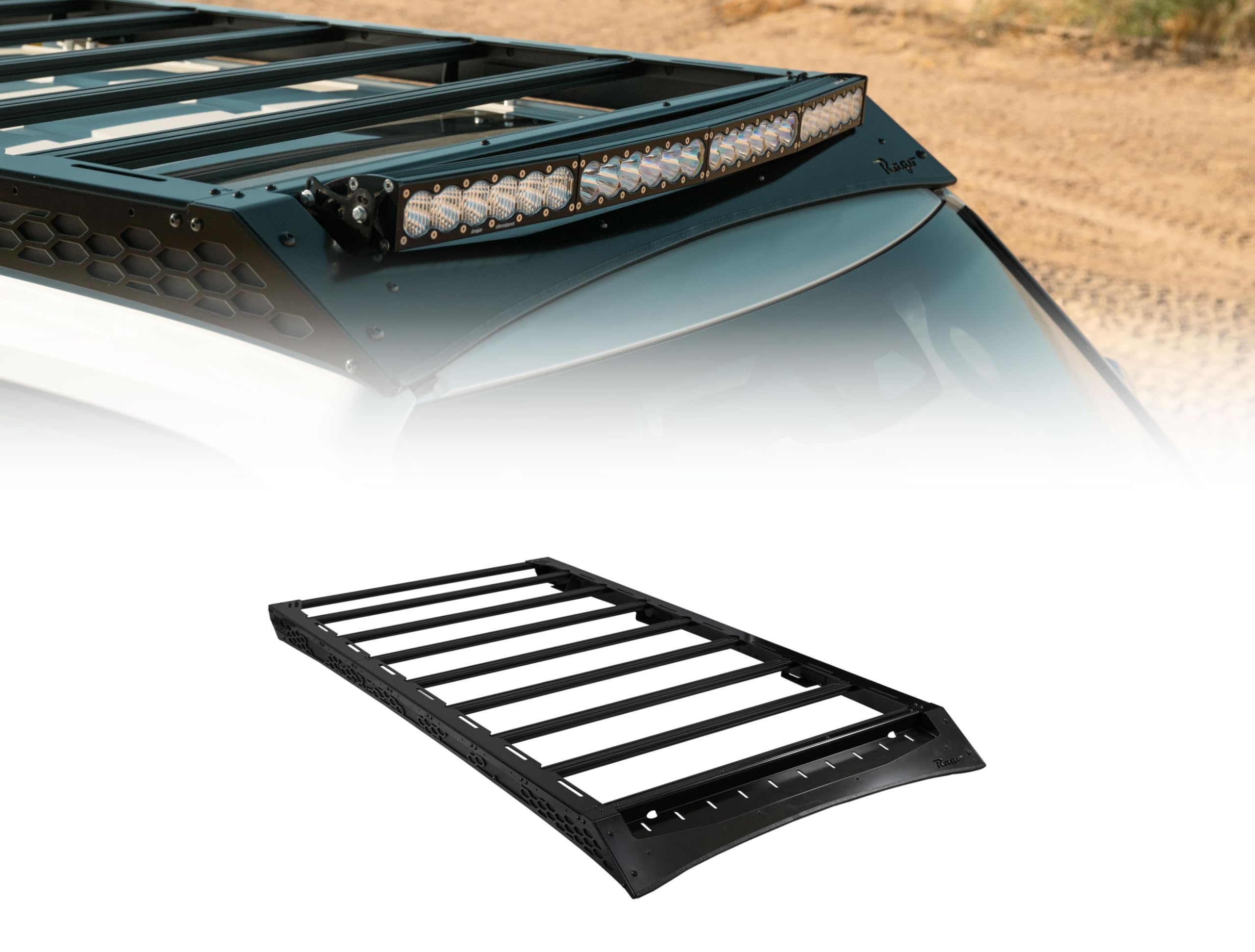 Rago Fabrication Roof Rack with Light Pocket for 2024-2025 Toyota Land ...