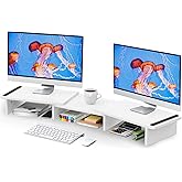 Amazon.com: AX WABER Dual Monitor Stand Riser, Monitor Stand with ...