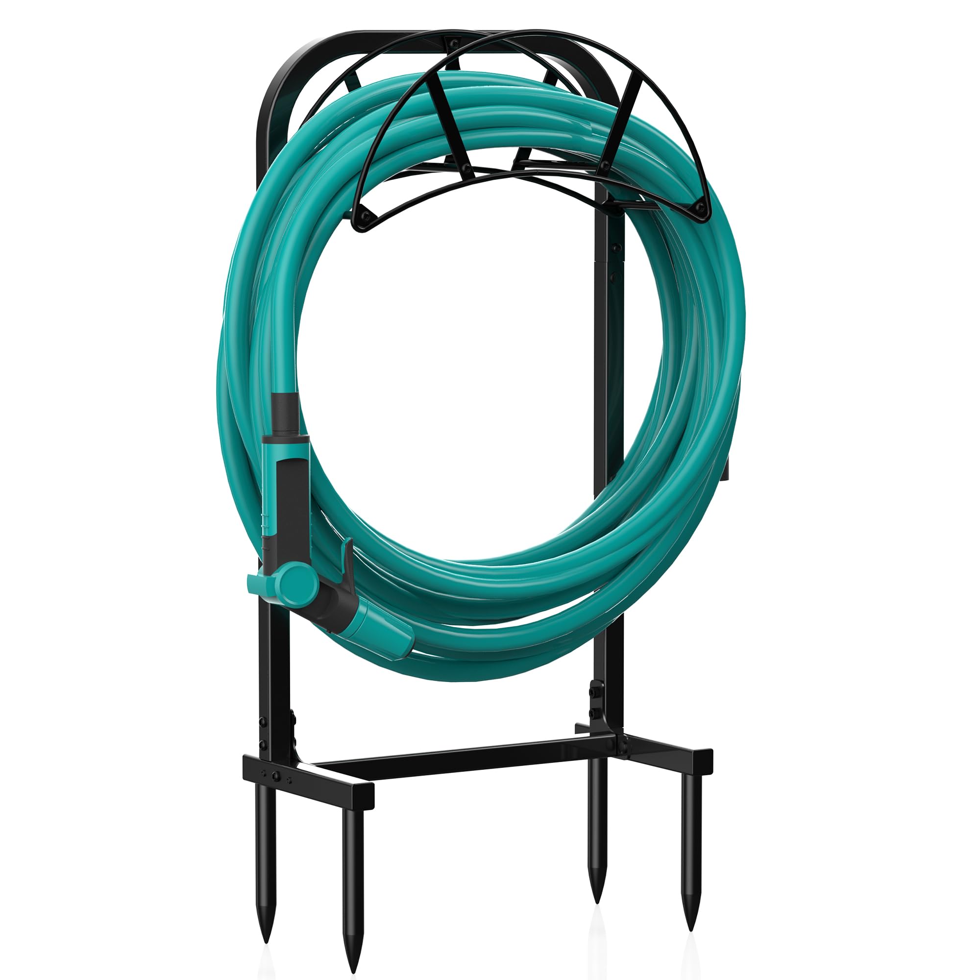 Meykwod Garden Hose Holder, Heavy Duty Water Hose Holder with 4 Spikes ...