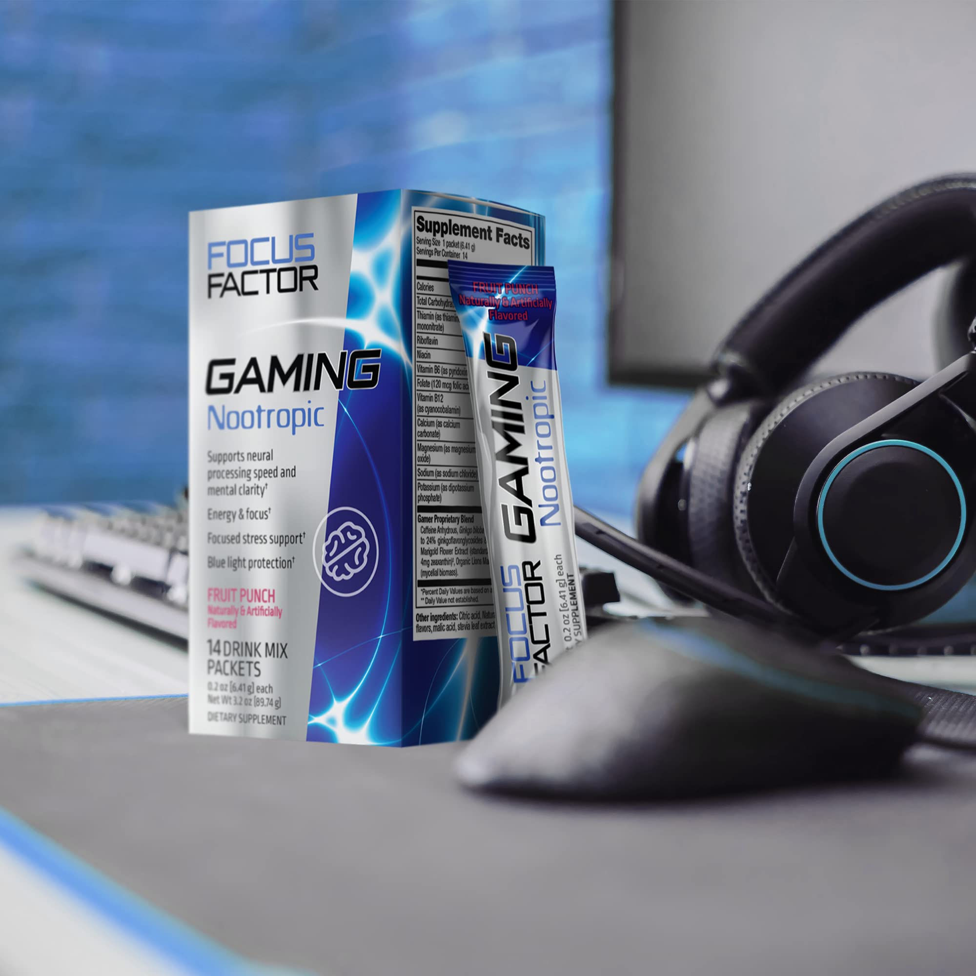 Mua Focus Factor Gaming Nootropic Supplement with Lions Mane for Energy ...