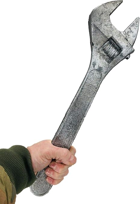 Rubber Johnnies , Large Spanner, Fake Weapon, Builders Prop, Halloween ...
