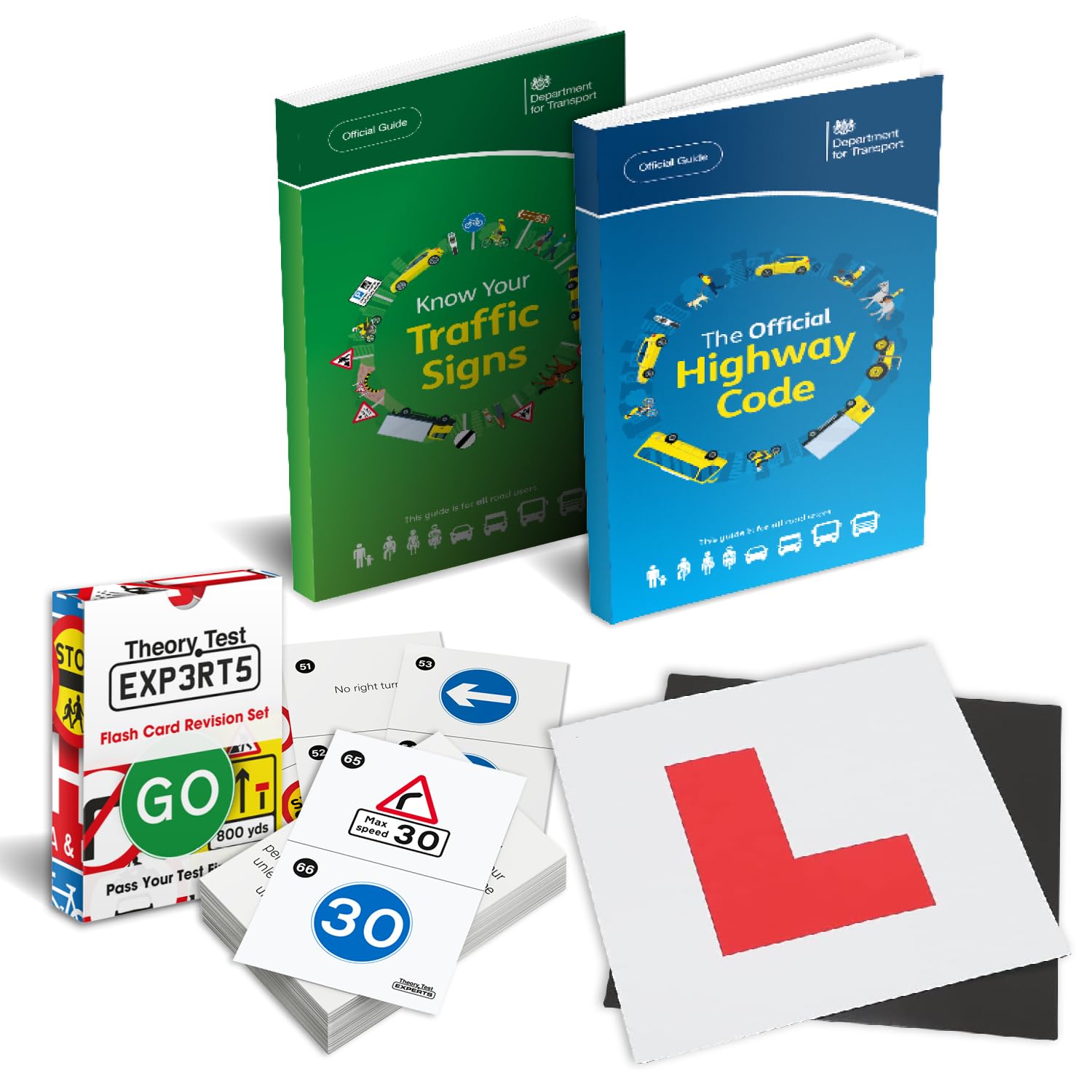 Mua The Highway Code 2024 UK + Know Your Traffic Signs 2024 UK + 128 Road Signs Flash Cards 2024 ...