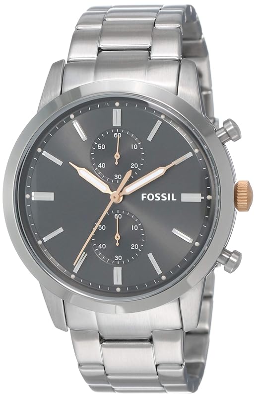 Fossil 44mm Townsman Analog Grey Dial Men's Watch - FS5407 - Delsheaven