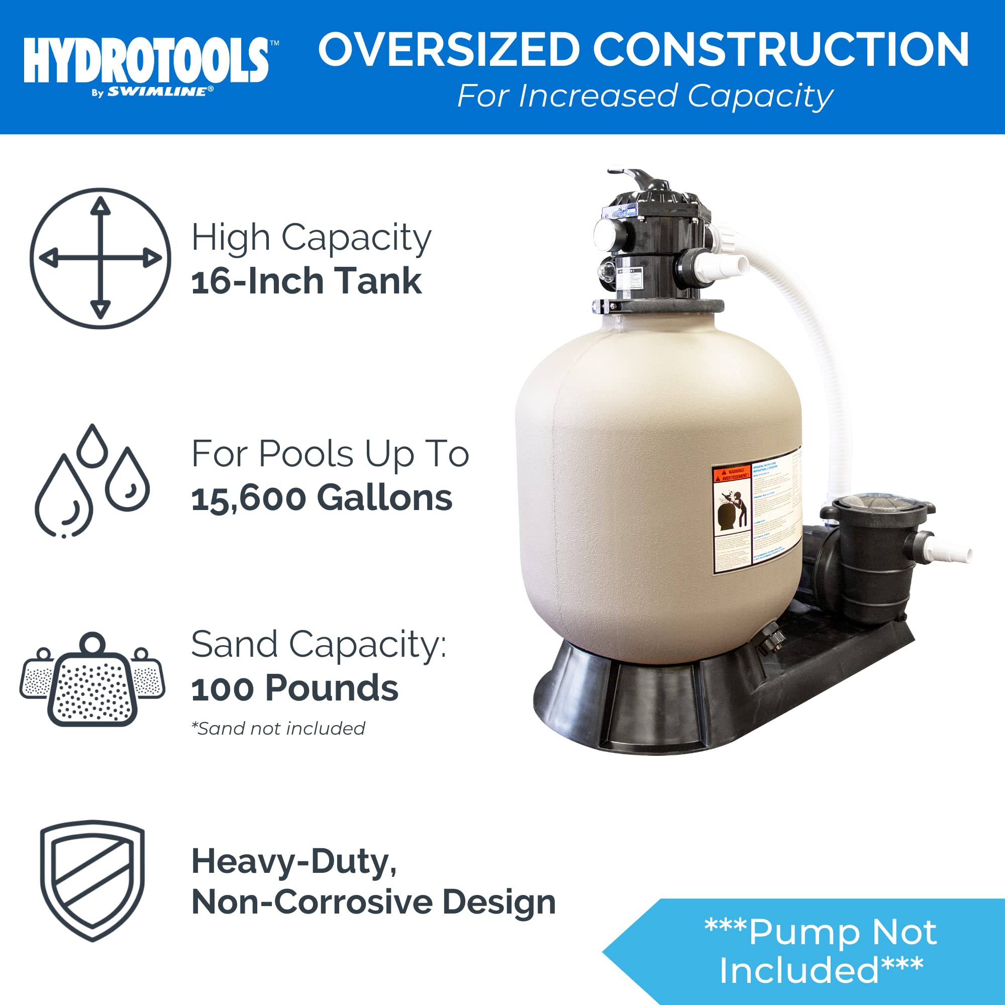 Mua HYDROTOOLS BY SWIMLINE 16 Inch Sand Filter Combo Set With Stand ...