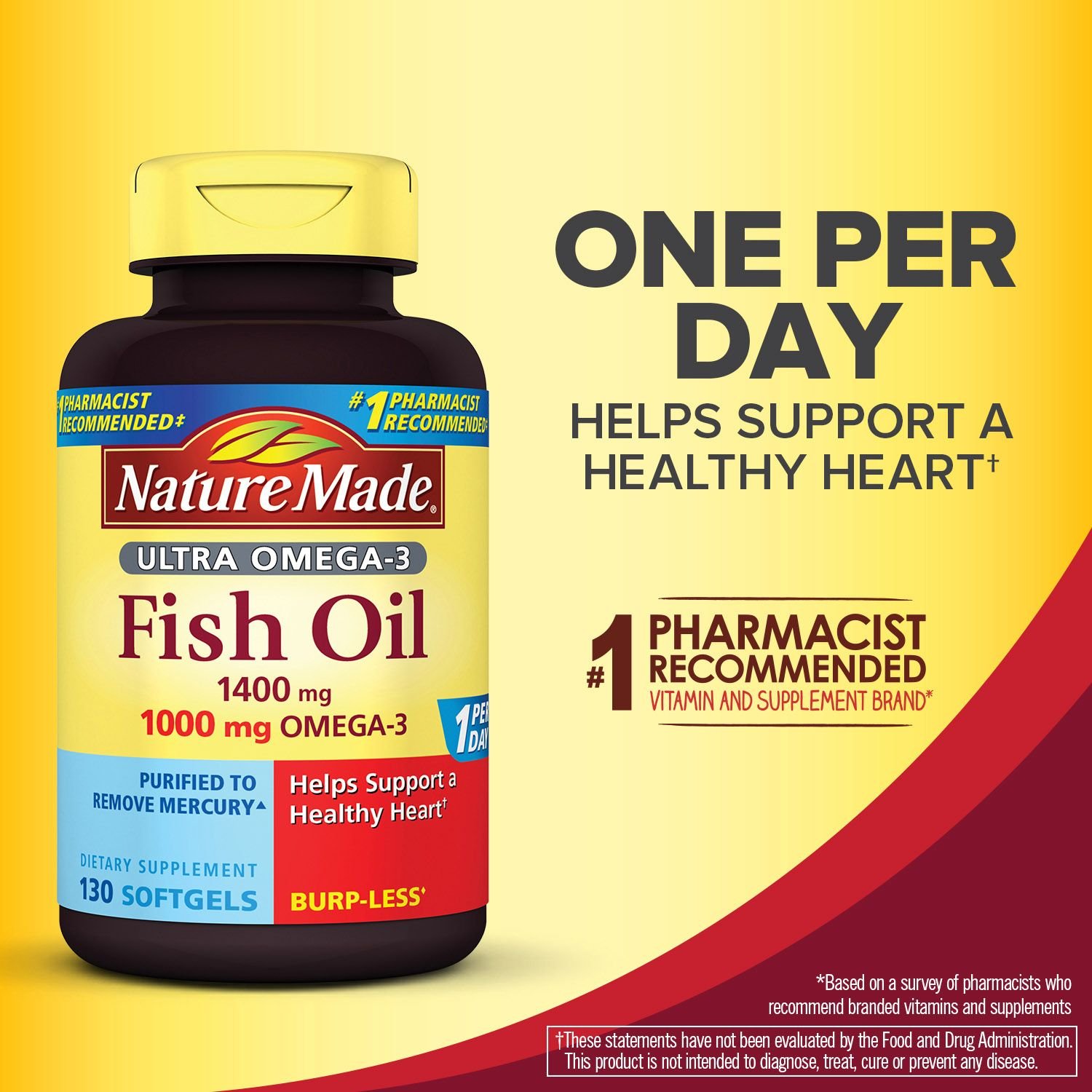 Mua Nature Made Ultra Omega-3 Burpless Fish Oil 1400 mg Softgels w ...