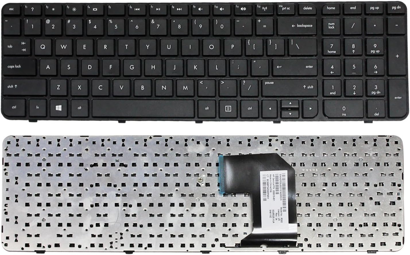 Amazon.com: New Laptop Keyboard (with Frame) Replacement for HP ...