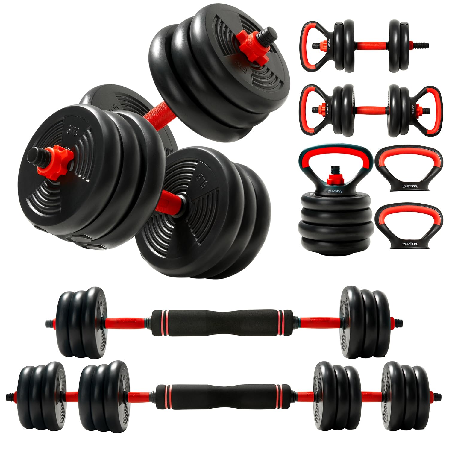 Mua CURSOR FITNESS 4-IN-1 Adjustable Dumbbells Set, Work As Dumbbell ...