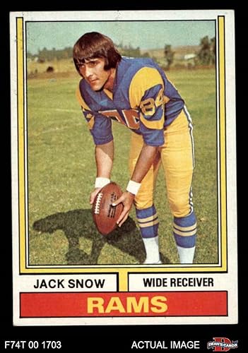 Amazon.com: 1974 Topps # 83 ONE Jack Snow Los Angeles Rams (Football ...