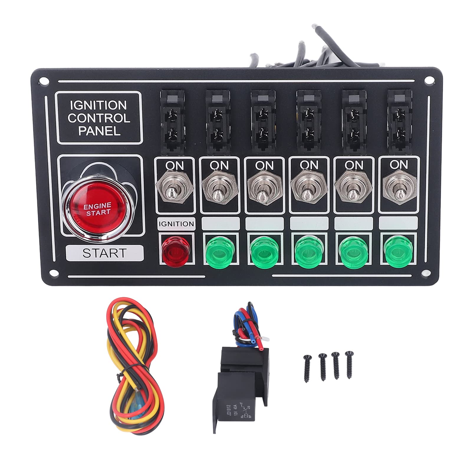 Mua 12V Ignition Switch Panel, 6 Speed Racing Car Ignition Starter ...