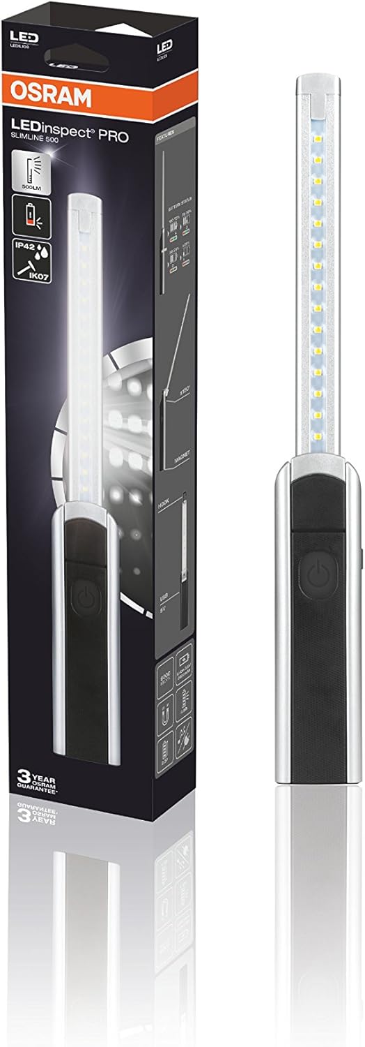 OSRAM LEDinspect Pro Slimline 500, extra thin LED inspection lamp with ...
