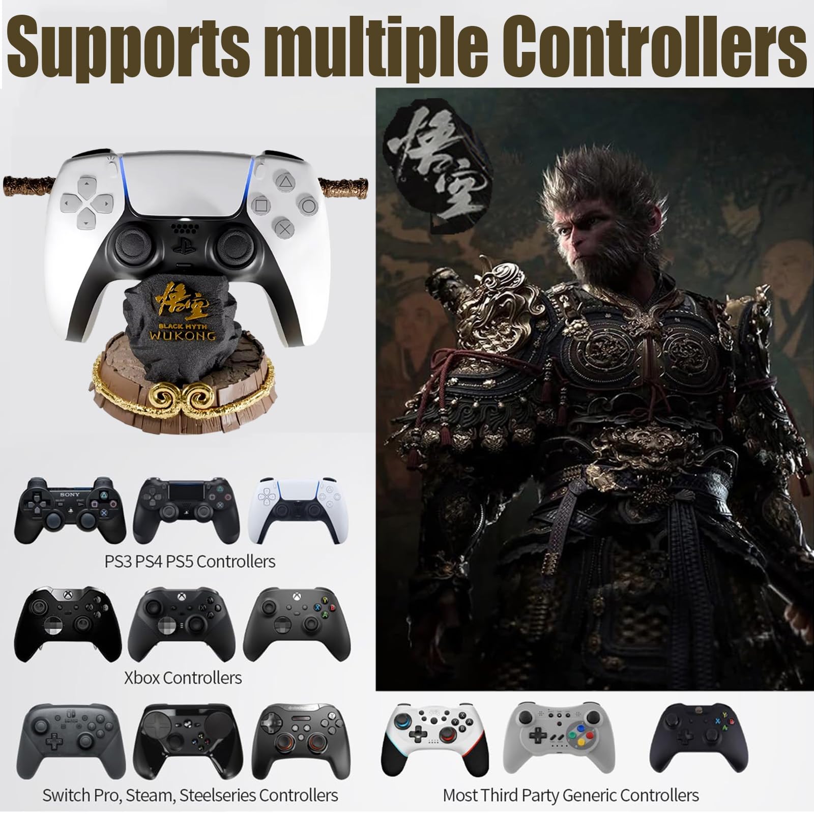 Black Myth: Game Controller Display Stand Design For Xbox ONE PS5 PS4 ...
