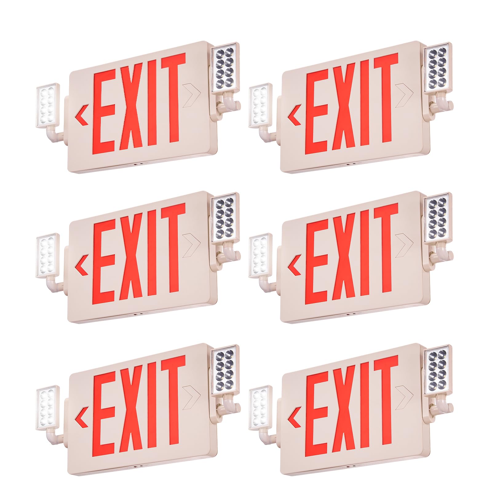 Mua VEVOR LED Exit Sign with Emergency Lights, Two Heads Emergency Exit ...
