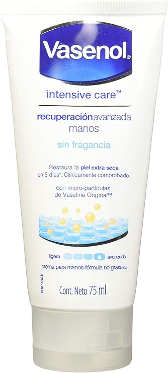VASENOL Crema Corporal ciudado intensivo manos 75 ml: Amazon.com.mx ...