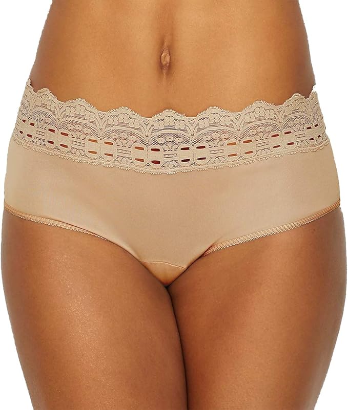 OLGA Secret Hug Nylon Scoop Hipster #913,5,French Toast: Amazon.ca: Clothing & Accessories