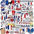 Amazon.com - France Stickers |50Pcs French Waterproof Vinyl Decals for ...