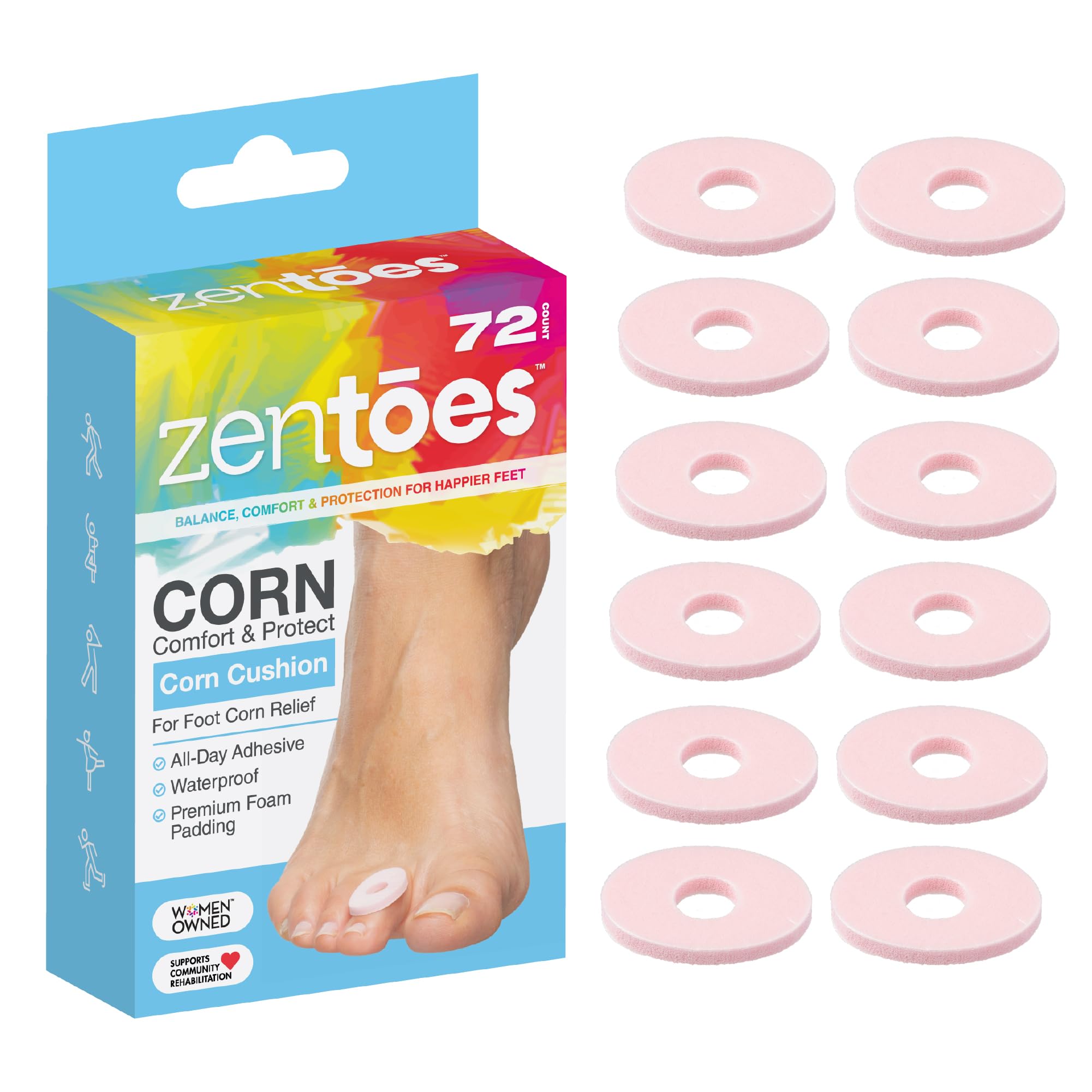 Mua ZenToes Corn Cushions for Toes and Feet, Protect Sore Spots with ...