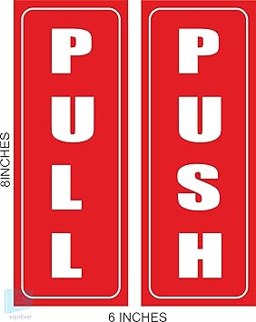 SIGN EVER Pull Push Sign Boards for Restaurant Hotel Shop Hospital Bank ...