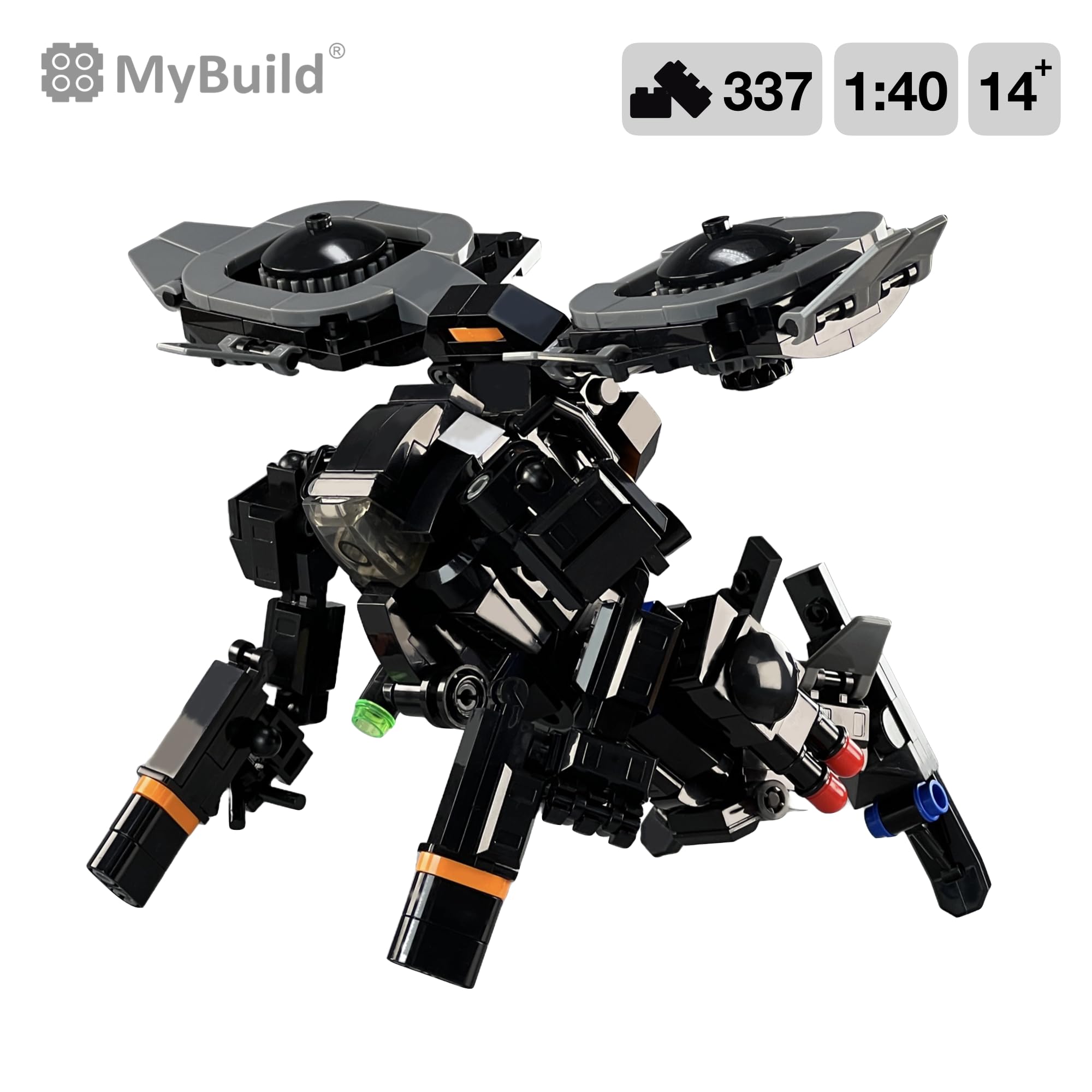 Mua MyBuild Mecha Frame Raider M 6017 - Flying Mech with Wings Military ...
