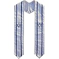 Amazon.com: Del Mex Israel Graduation Flag Stole Sash Scarf Israeli USA ...