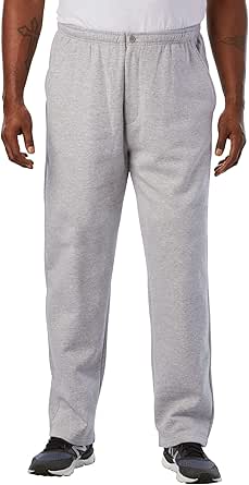 KingSize Men's Big & Tall Fleece Zip Fly Pants at Amazon Men’s Clothing ...