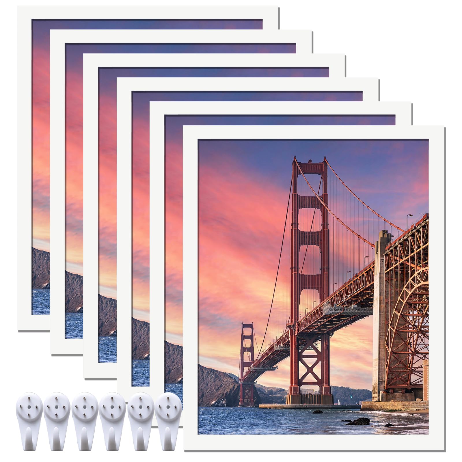 ijuerybai 6 Sets 12x15 Picture Frame, Frames for 12 x 15 Canvas Collage ...