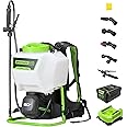 Amazon.com : Greenworks 80V Backpack Sprayer 4 Gallon,Battery Powered ...