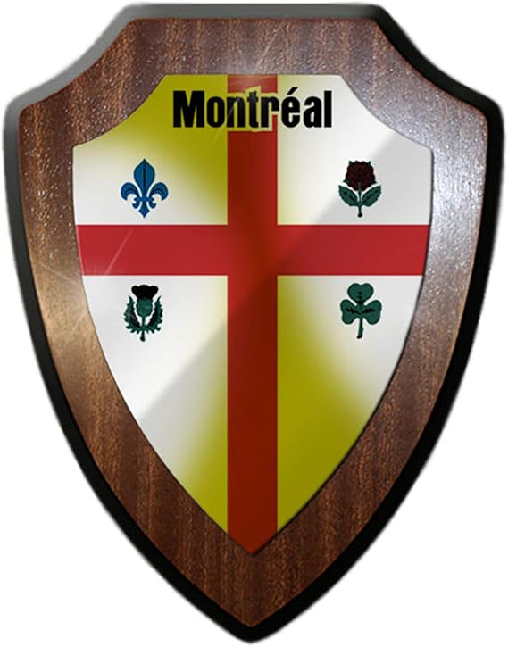 Armoiries Panneau/Plaque murale – Montréal armoiries Drapeau Ville ...