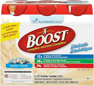 BOOST Diabetic Vanilla, 6x237ml (Pack of 6): Amazon.ca: Health ...