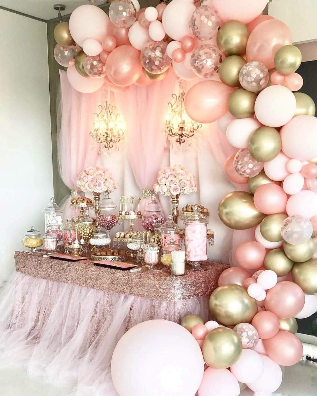 126 Pieces Rose Gold Balloons...B08C2946KV | Encarguelo.com
