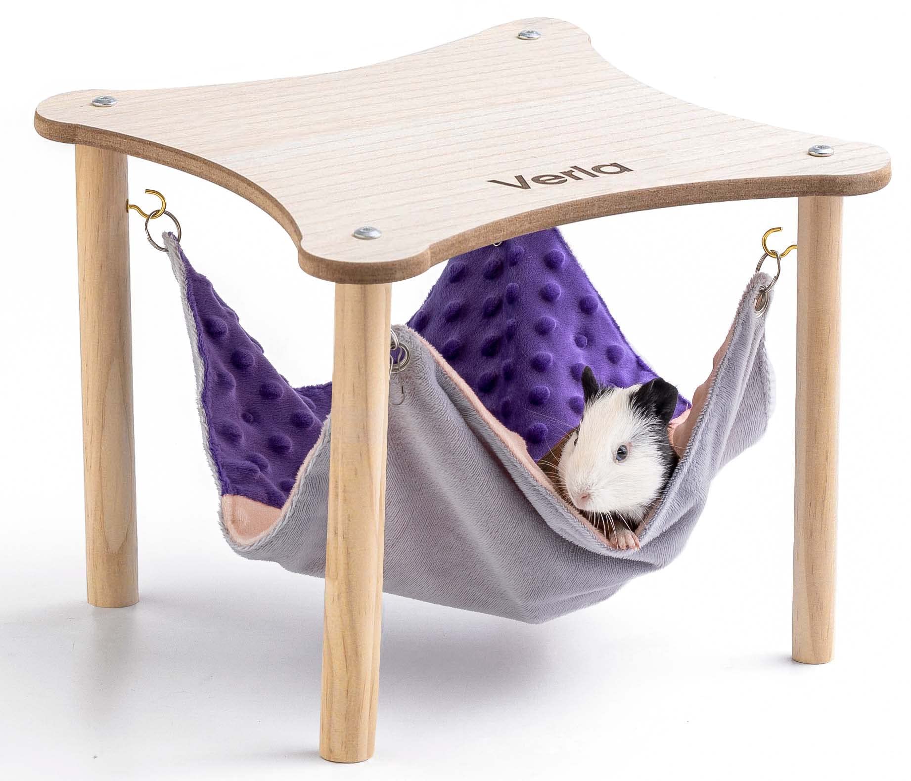 Mua Guinea Pig Hideout, Hammock with Wooden Stand and MDF Platform for ...