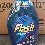 Flash Ultra Power Liquid Gel Multi Surface Cleaner with Cotton Fresh ...