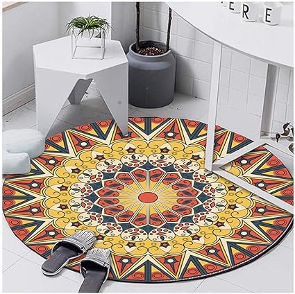Tapis Rond Tapis Vintage Grand Tapis Classique Tapis Maison Motif ...