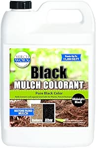 Amazon.com: MulchWorx Black Mulch Color Concentrate- Gallon - Treats ...