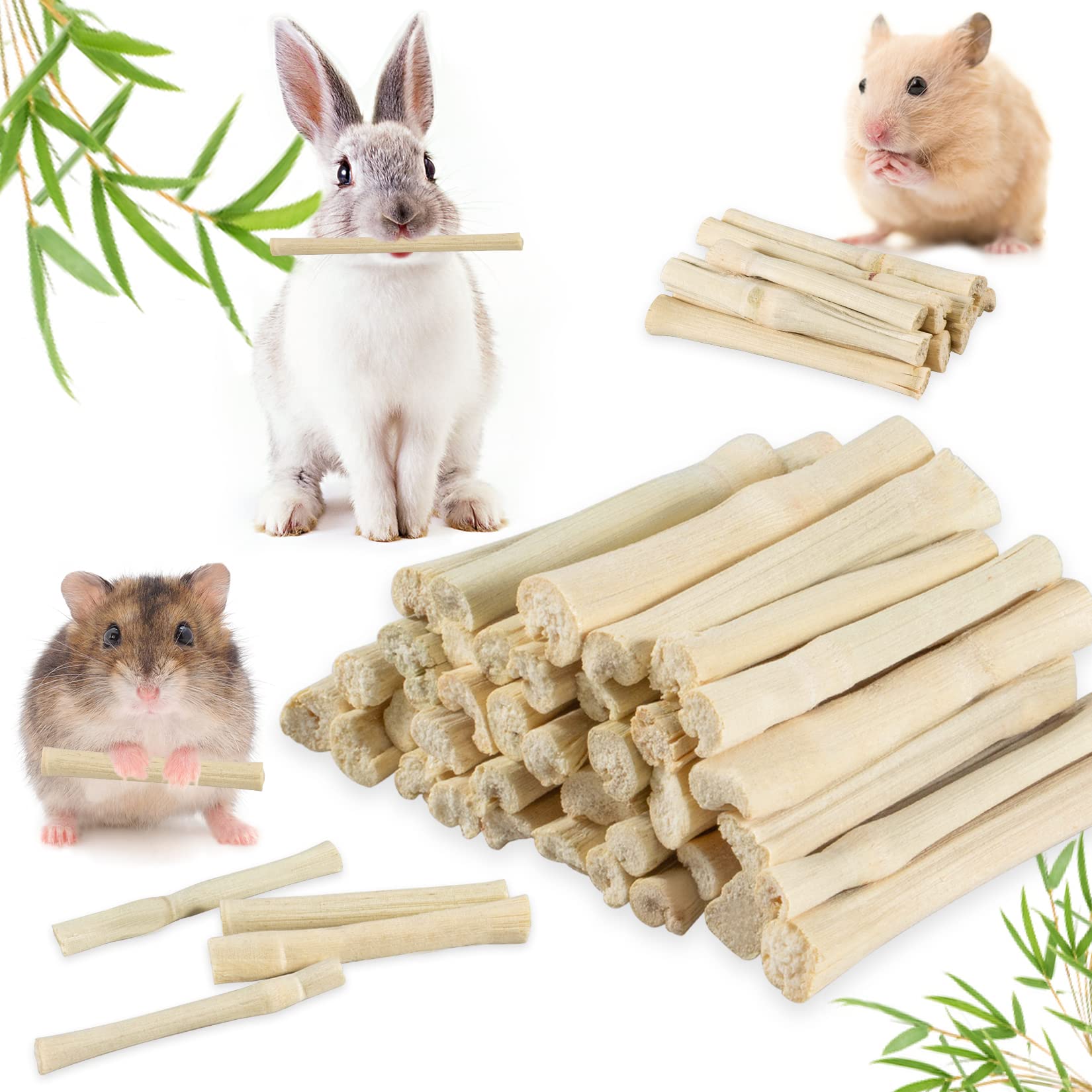 Mua Sukh 240g Sweet Bamboo Chew-Sticks - Natural Rabbit Bamboo Sticks ...