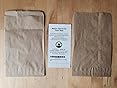 Amazon.com : 100 Natural Kraft Merchandise Bags, 5x7-1/2, No Gusset by ...