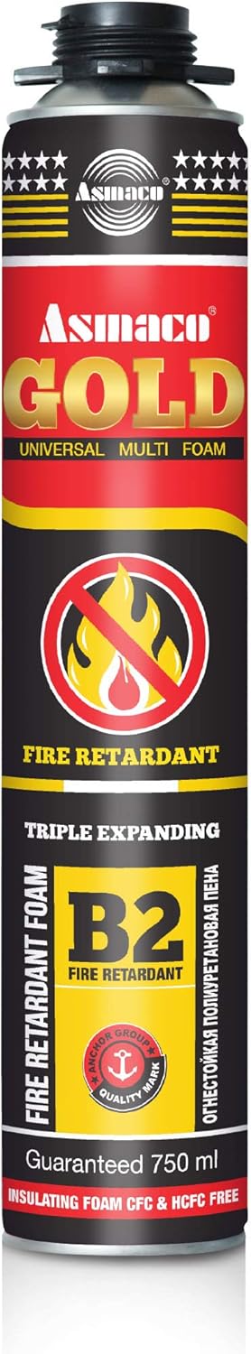Asmaco B2 Fire Retardant PU Foam - 750 ml, 12 Pieces: Buy Online at Best Price in UAE - Amazon.ae