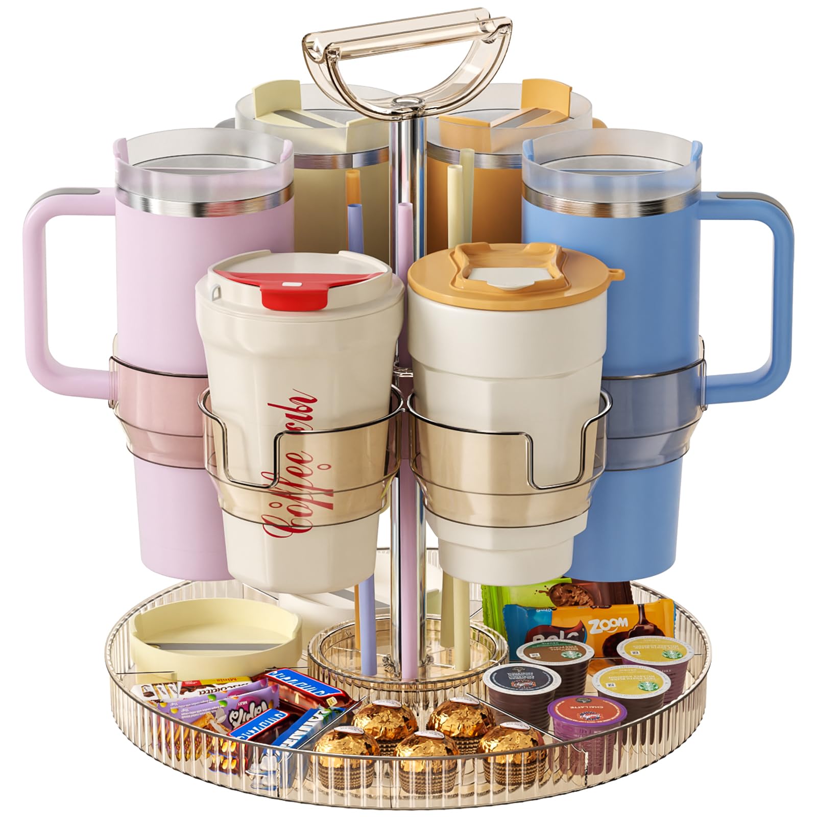OGOTEZ Rotating Water Bottle Organizer for Stanley Cup 20/30/40oz ...