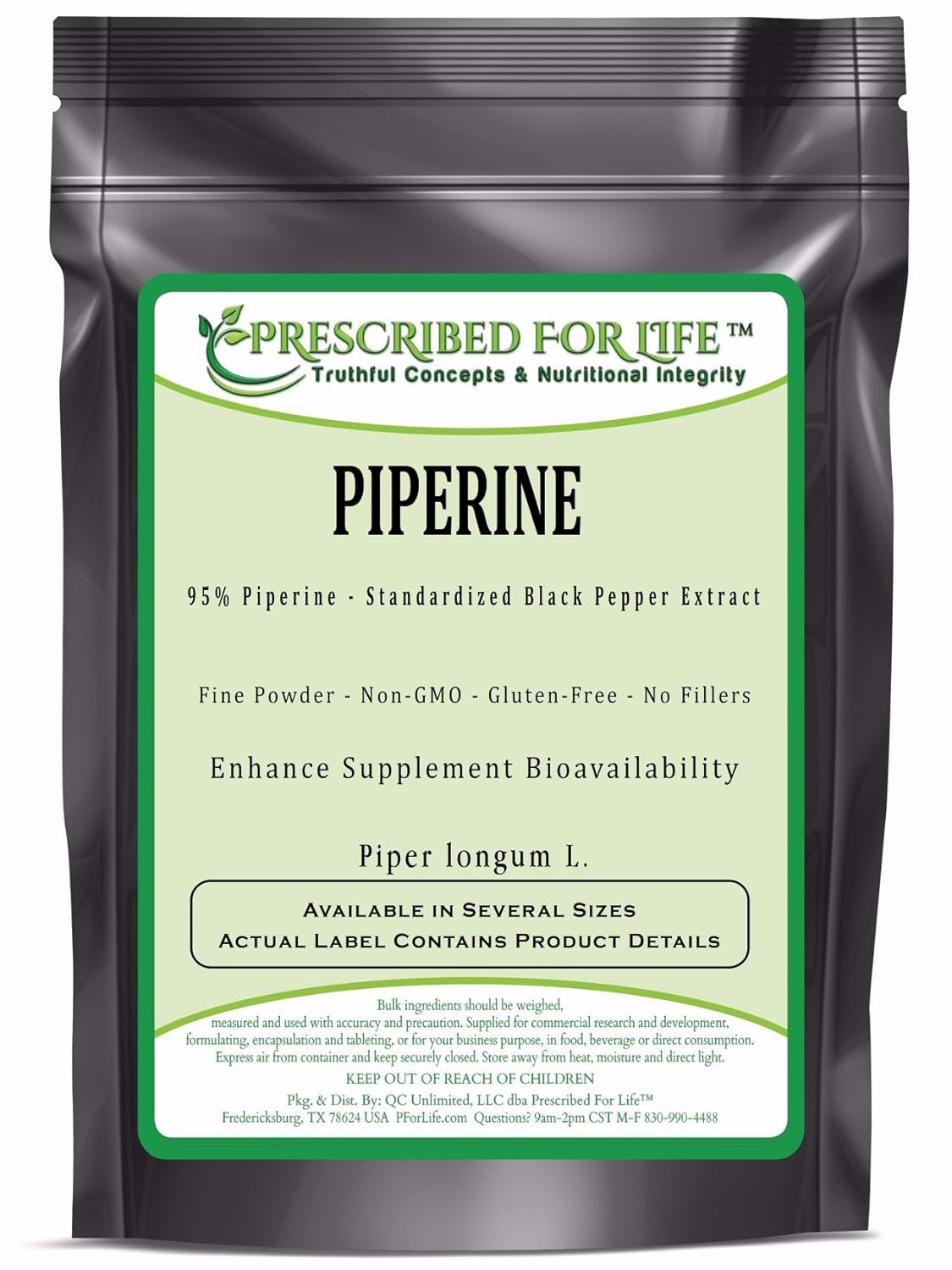 Amazon.com : Piperine Black Pepper Extract Powder - Enhance ...