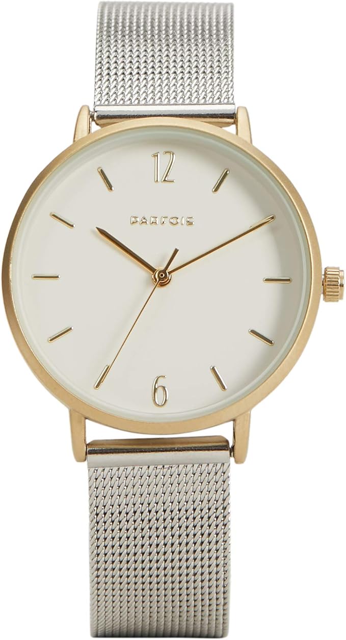 Parfois - Silver Watch - Women - Size One Size only - Silvered: Amazon ...