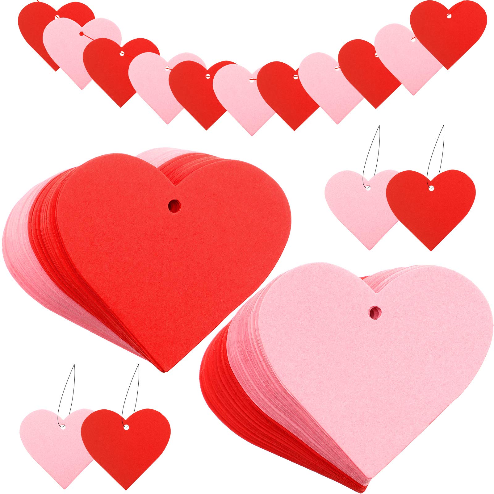 Mua 600 Pcs Boao Heart Cutouts 2.76 Inch Heart Shaped Paper Cutouts for ...