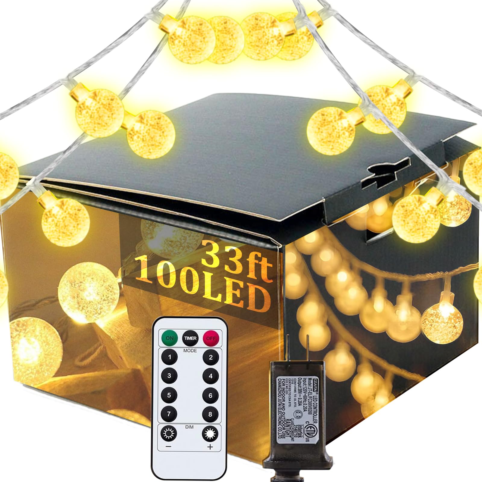 Earffloz Battery 2in1 Globe String Lights (Color Changing & Warm White ...